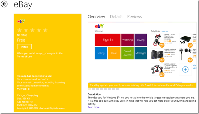 Official eBay App Arrives for Windows 8! – McAkins Online