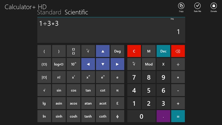Calculator + HD – A True Type Calculator – McAkins Online