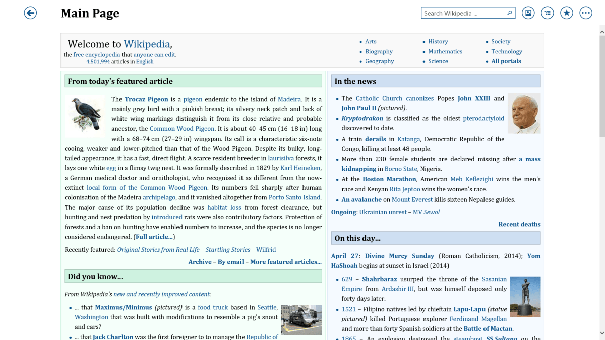 Bing Wikipedia Browser — An Elegent App for your Windows Device ...